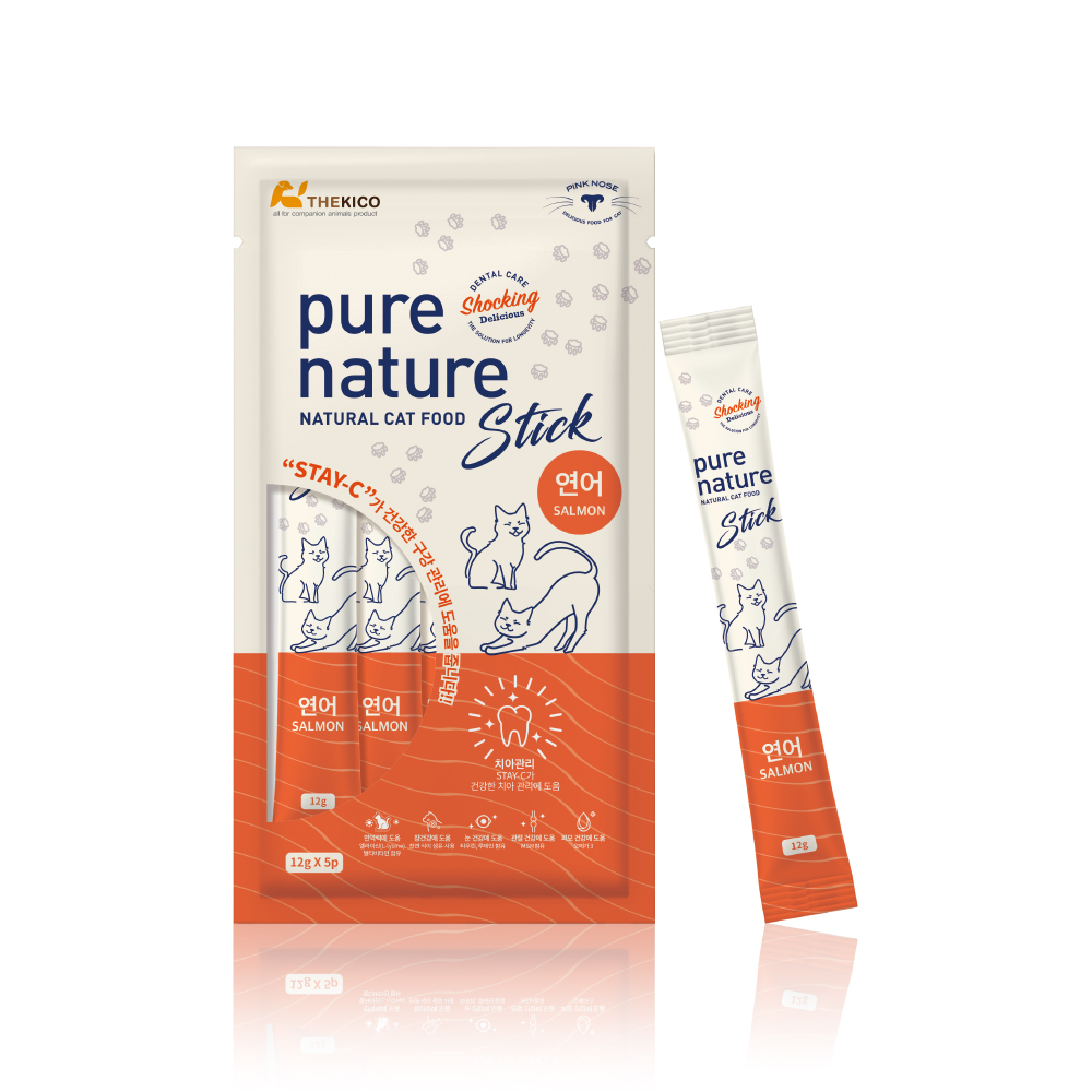 [무료배송] 퓨어네이쳐 캣 츄르스틱 덴탈케어 연어 12g*25p 고양이 간식 | 반려동물 1등 쇼핑몰 - 펫프렌즈