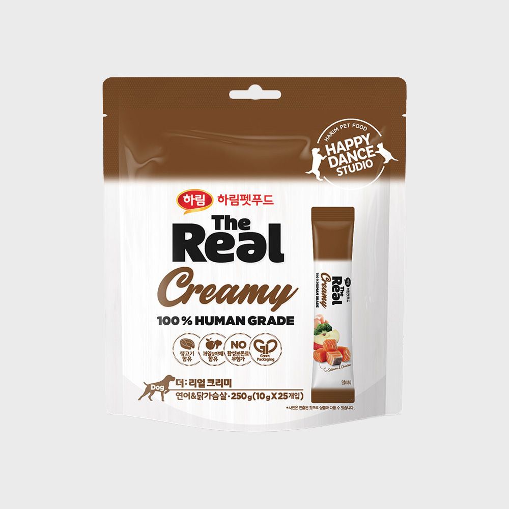 더리얼 독 크리미 연어&닭가슴살 10g*25p 강아지 간식 | 반려동물 1등 쇼핑몰 - 펫프렌즈